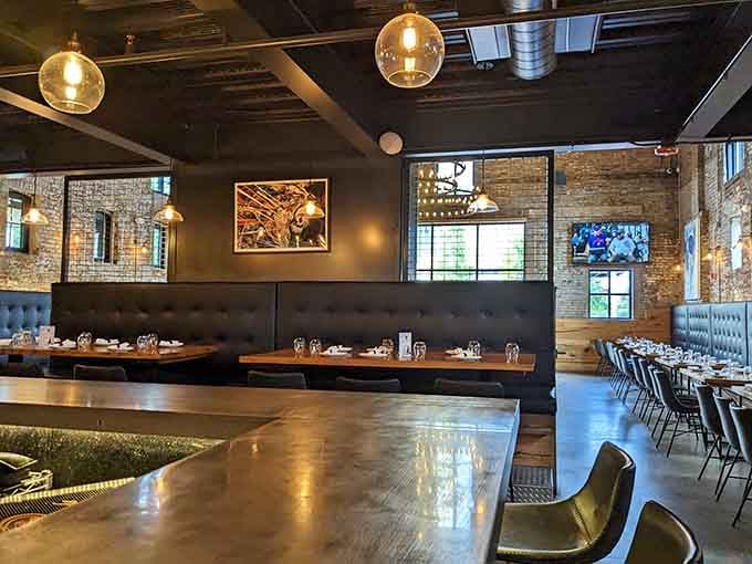 Comfortable seating and thoughtful design make this the kind of place where one drink easily becomes three or four.