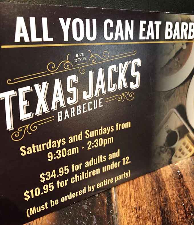 Weekend brunch with unlimited barbecue? Now that's what we call understanding your audience and their deepest desires.