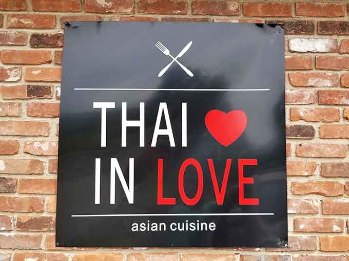 The sign says it all: Thai cuisine meets romance in the most unexpected Connecticut location you'll find.