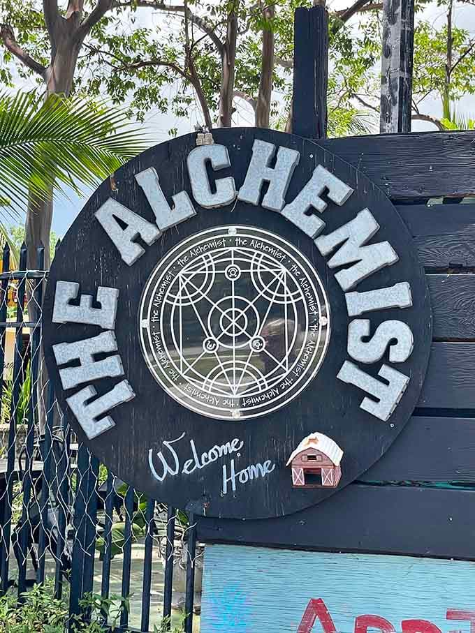 The circular logo with mystical symbols hints at the magic they're brewing up in that kitchen daily.