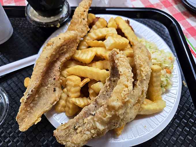 Fried fish and crinkle-cut fries prove that sometimes the classics don't need improvement, just proper execution and love.