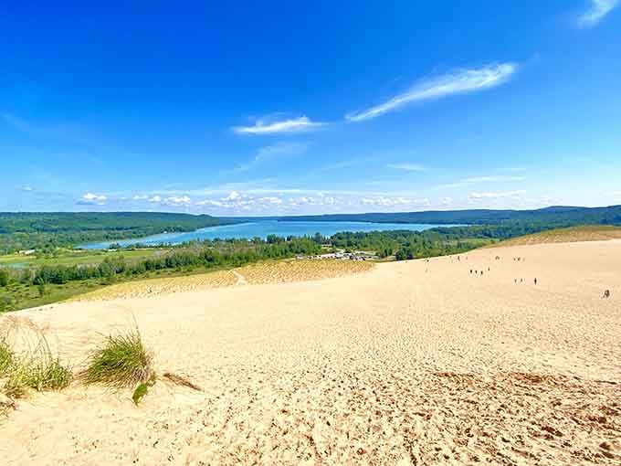That view hits different when you've earned every inch of it through sheer sandy determination and stubbornness.
