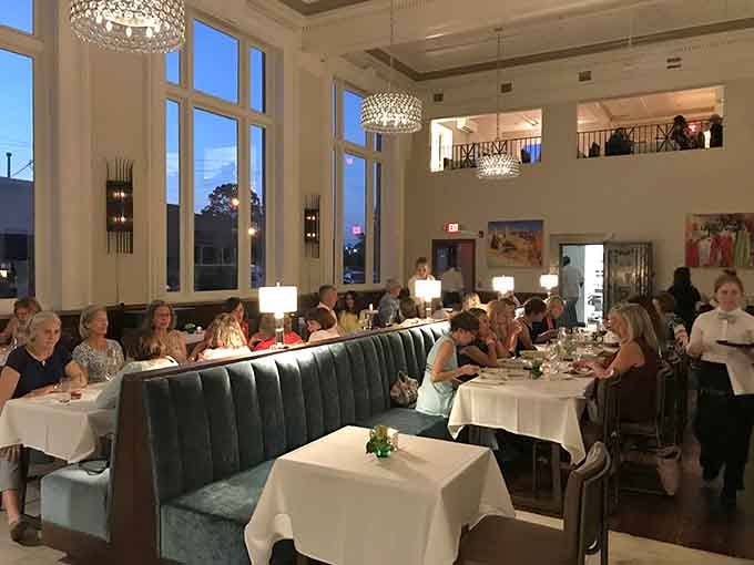 A bustling dining room full of happy diners proves that word about this place has definitely gotten around the community.