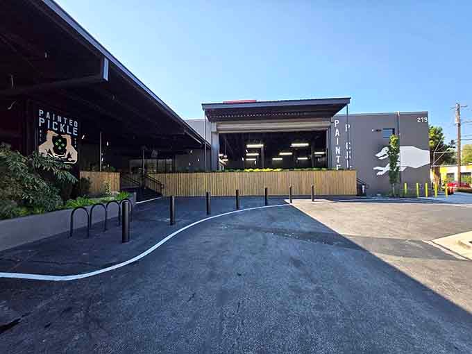 The exterior promises something different is happening inside, and boy, does it deliver on that promise.