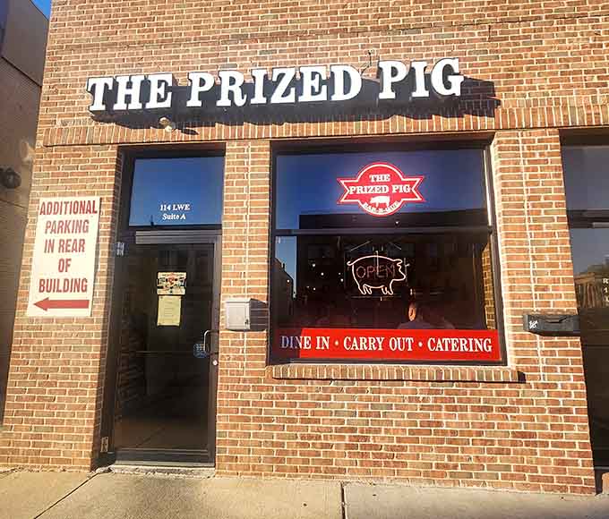 The entrance beckons hungry souls inside, promising an experience that'll have you planning your return visit immediately.