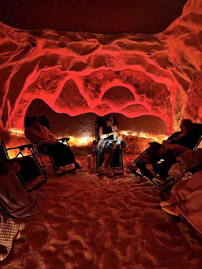 Group sessions turn wellness into a social activity, proving that breathing therapeutic air is better with friends nearby.