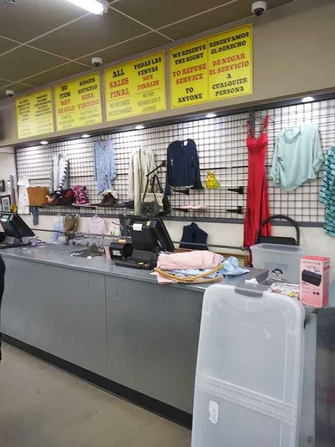 The checkout counter where your cart full of treasures becomes officially yours for prices that seem almost too good.