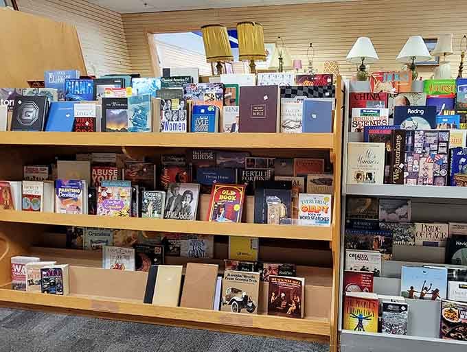 Shelves packed with books offer literary adventures at prices that won't require a second mortgage payment.