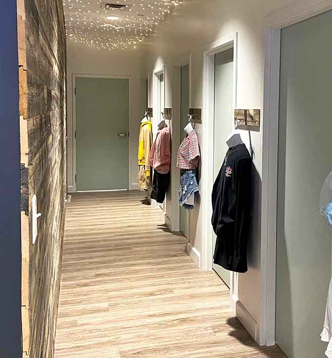 Fitting rooms with actual space and flattering lights, because trying on clothes shouldn't feel like punishment.