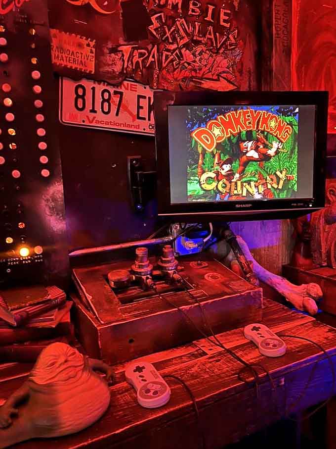 Classic arcade games let you relive your youth between cocktails, assuming your quarters still work these days.