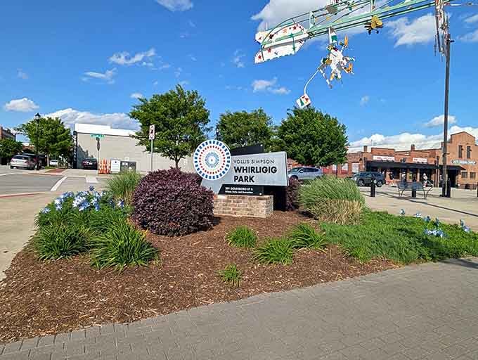 The park's entrance promises exactly what's inside: pure, unfiltered creativity that refuses to follow any rules whatsoever.