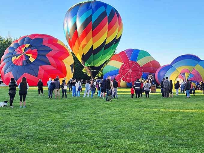Hot air balloons filling the sky create the kind of magical spectacle that makes you feel like a kid again.