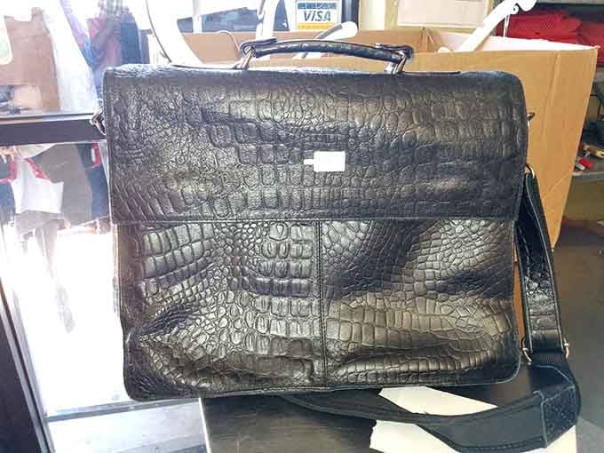 That leather briefcase has stories to tell, and now it's ready to carry yours with distinguished vintage style.