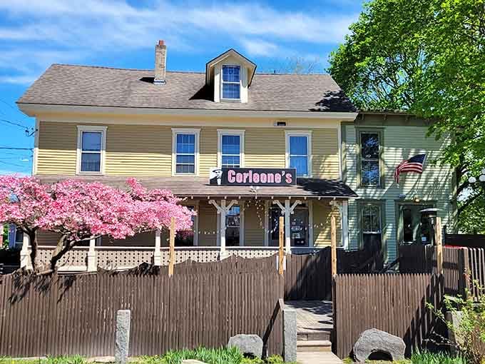 Corleone's charming exterior and spring blossoms suggest Italian hospitality that'll make you feel like family, minus the drama.