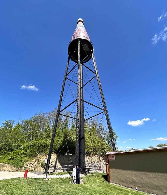 Those steel legs have been holding up this beauty for over seven decades without complaint.