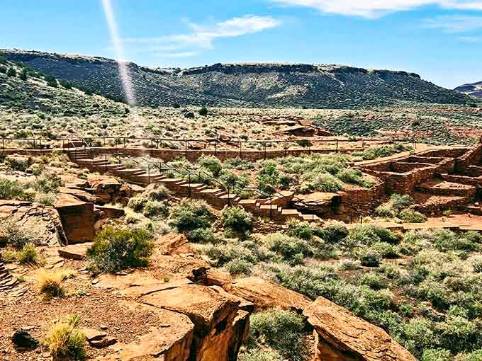 Rocky terrain that challenges your hiking boots while rewarding you with incredible historical perspective.