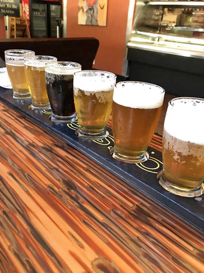A beer flight showcasing Northern California's finest brews, because choosing just one seemed unnecessarily limiting and sad.