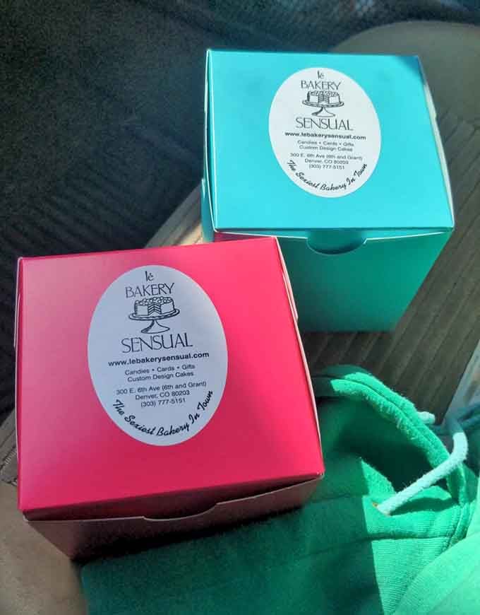 Even the packaging is cheerful, with bright turquoise and pink boxes that make every purchase feel like a gift.