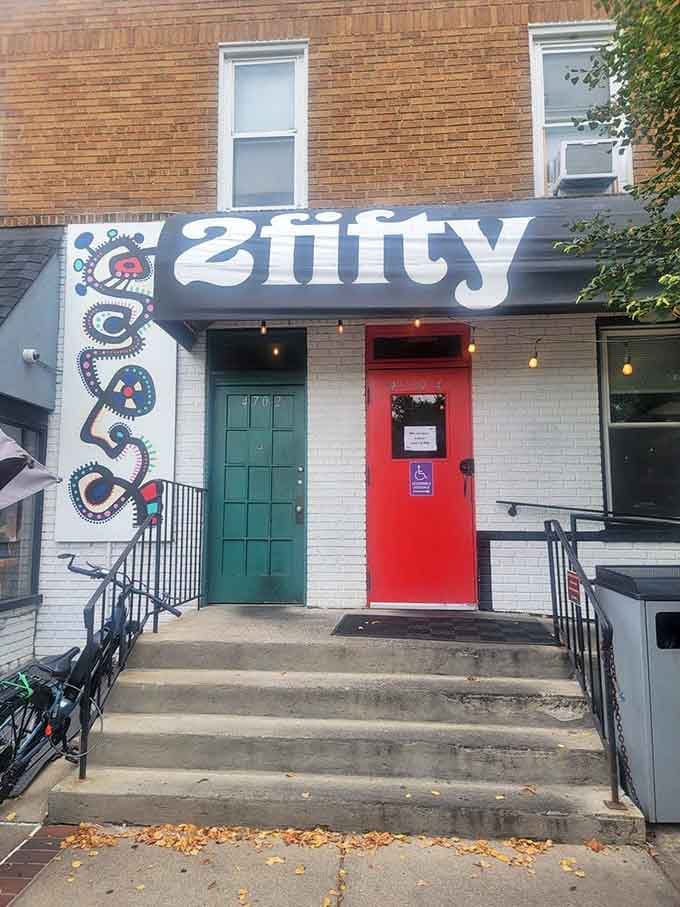 That bright red door is your gateway to some of the best Texas-style barbecue Maryland has to offer.