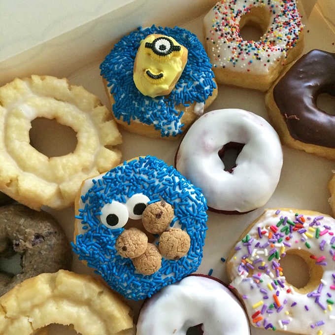 Cookie Monster and friends made entirely of frosting and sugar, because childhood nostalgia tastes even better as adults.