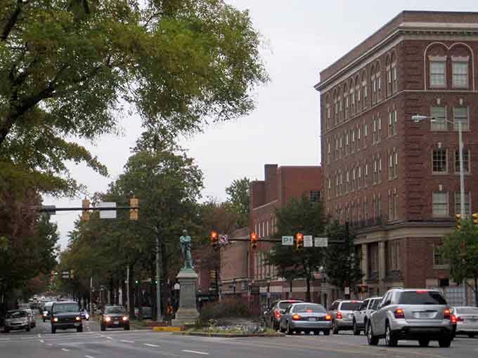Downtown Alexandria bustles with traffic and tree-lined streets, balancing modern city life with that small-town charm everyone's always chasing.