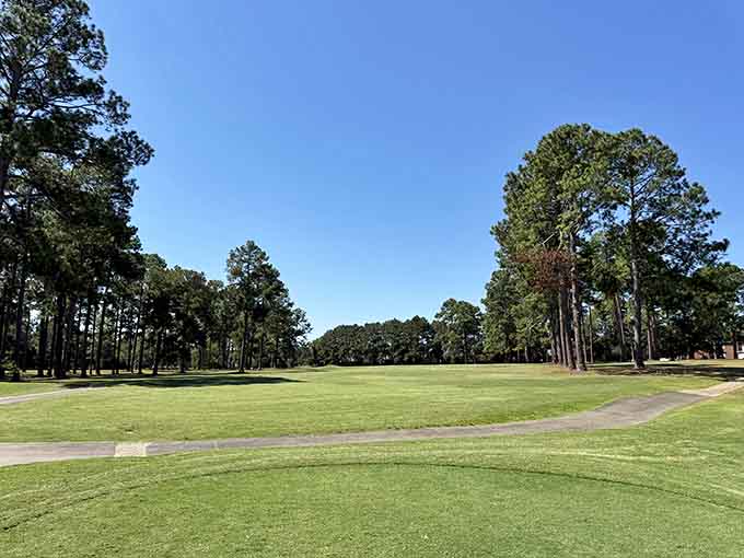 Griffin Bell Golf Course stretches across Georgia landscape where the biggest hazard is probably deciding whether it's too hot to play.