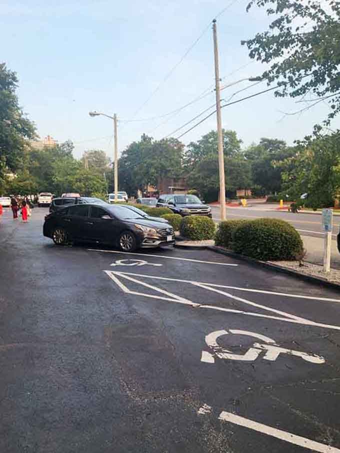 Convenient parking means you won't have to walk far before or after your protein-heavy feast tonight.