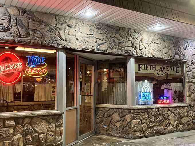 Local restaurants serve comfort food in atmospheres where rushed service doesn't exist and portions justify skipping cooking tonight.