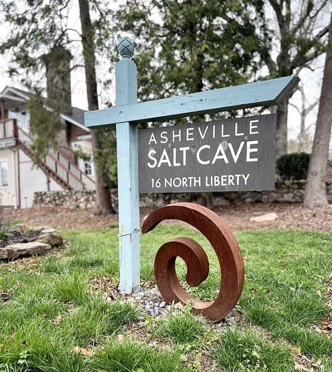 Follow this charming sign to discover your new favorite escape from the chaos of everyday life.