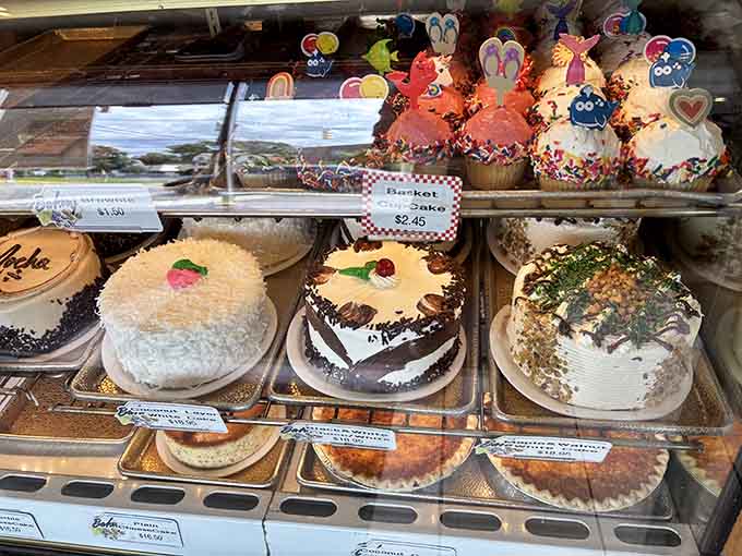 Custom cakes and whimsical cupcakes prove this bakery handles celebrations with the same care as their legendary daily offerings.