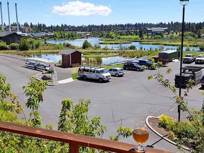 Brewery patios with views like this make it dangerously easy to justify that third beer on a sunny afternoon.