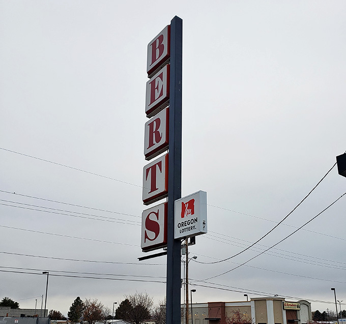 That tall sign makes sure you won't miss this hidden gem on your drive through Ontario.