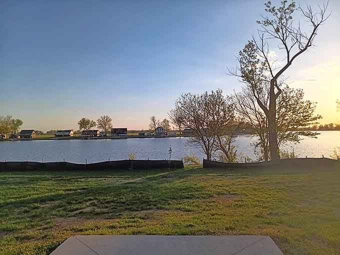 Golden hour casts views that celebrate simple pleasures and serene moments by the water.