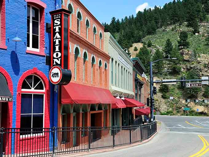 The Black Hawk Station building shows how this town honors its past while embracing its entertaining present.