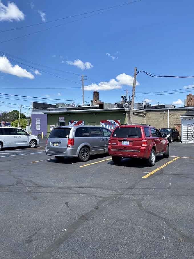 When the parking lot's this full before noon, you know you've found something special worth waiting for.