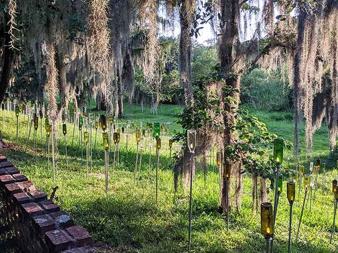 Art installations transform the gardens into something otherworldly, proving creativity knows no bounds when given proper space to breathe.