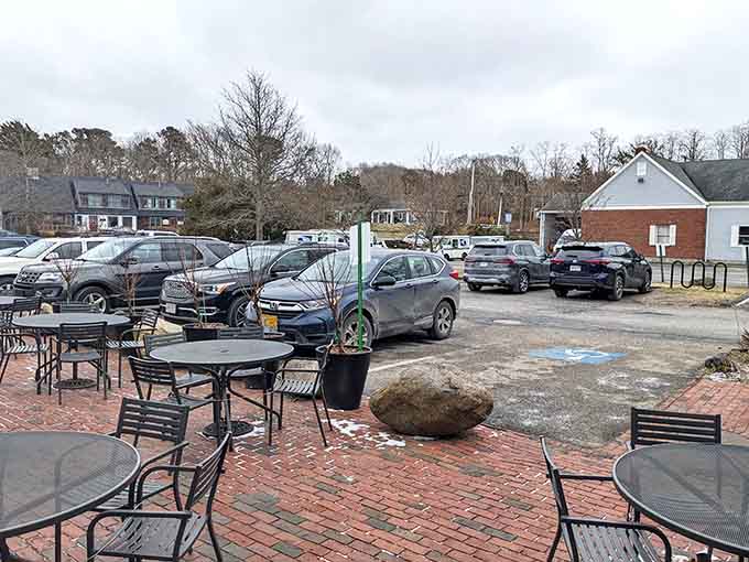 That packed parking lot isn't an accident; word travels fast when someone's making everything from scratch in a small town.