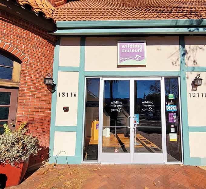 The museum's welcoming entrance sits perfectly at home among Solvang's charming Danish-inspired architecture.