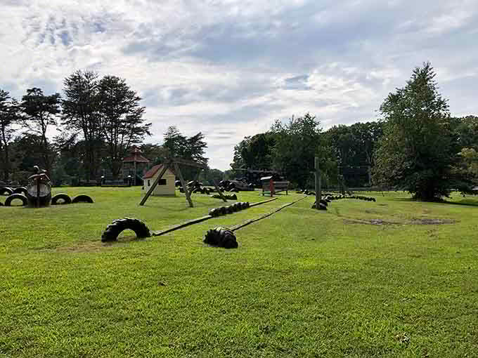 These tire obstacles prove that even state parks understand the importance of letting kids burn off energy creatively.