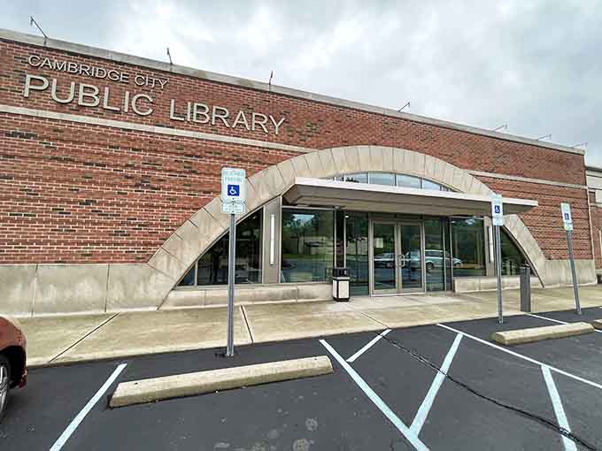 The public library proves that even modern buildings can fit perfectly into a historic downtown.