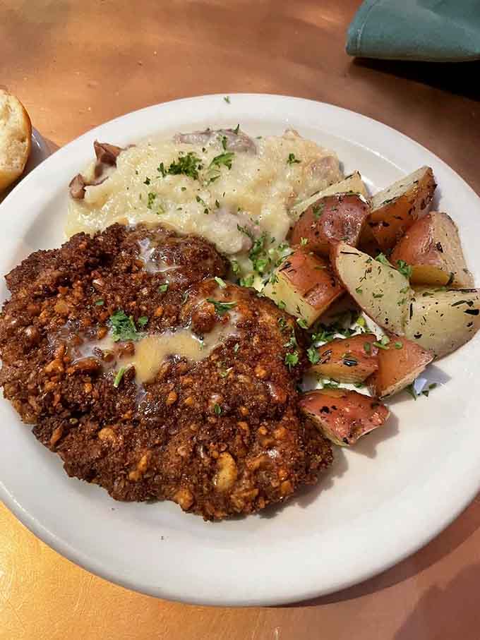 Walnut crusted chicken that's crispy, golden, and proof that coating things in nuts is always a good idea.