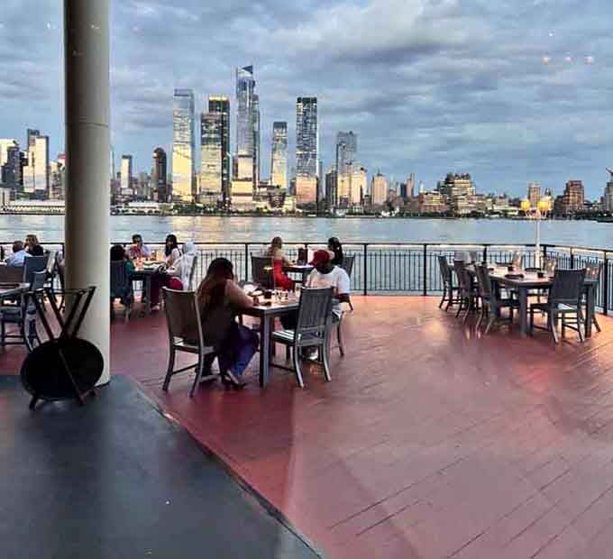 Waterfront dining with Manhattan as your backdrop makes you feel like you've discovered New Jersey's best-kept secret.