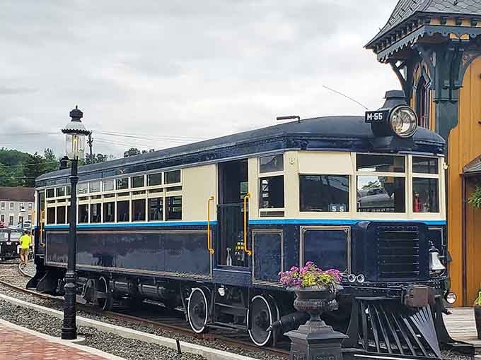 This historic railcar's classic design and gleaming restoration showcase the care and attention lavished on every detail of the experience.
