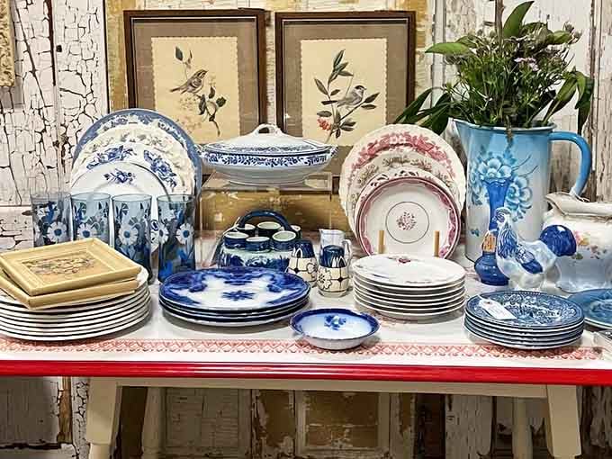 Blue and white china patterns that have graced dinner tables for generations, still looking absolutely stunning today.