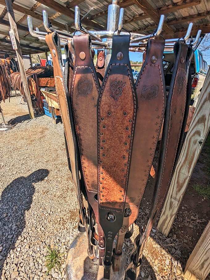 Hand-tooled leather rifle slings showcase the kind of craftsmanship that's becoming harder to find in modern times.