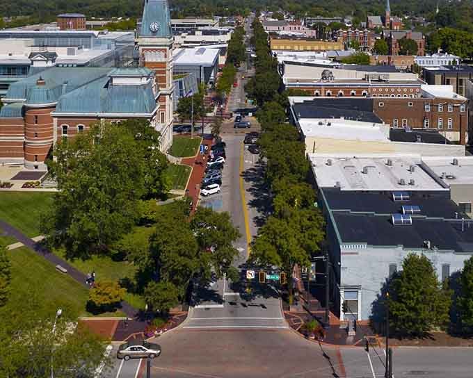 Tree-lined streets create natural canopies that make every walk feel like a peaceful urban retreat.