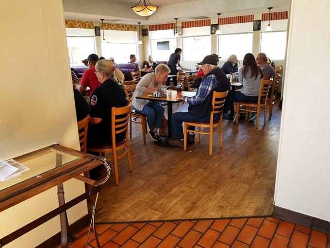Full tables at mid-morning tell you everything about a diner's reputation in its own community.