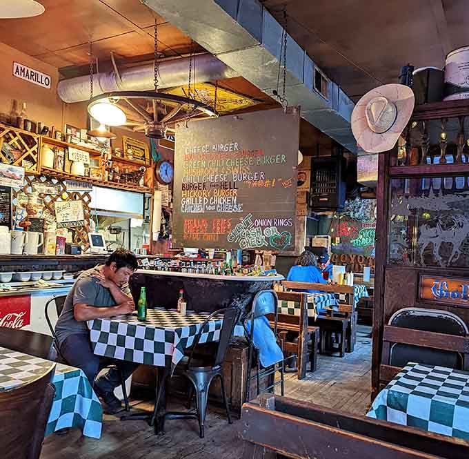 Real people enjoying real burgers in a real place, which somehow feels revolutionary in today's overly curated world.