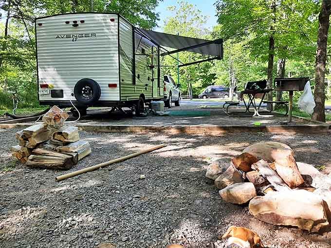 RV camping lets you enjoy the great outdoors while keeping your creature comforts within arm's reach, naturally.