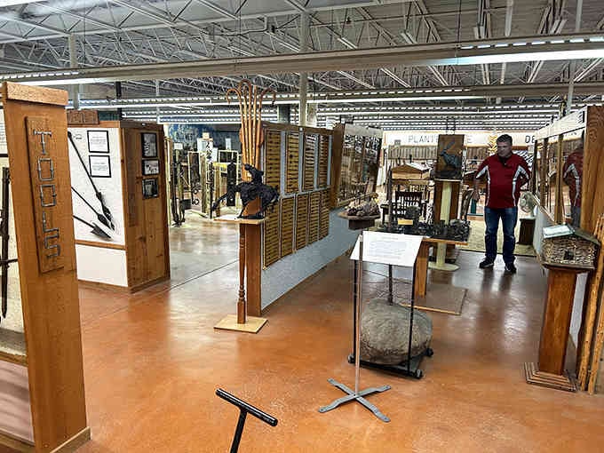 The museum's spacious interior gives you room to appreciate just how obsessive barbed wire collectors can actually get.